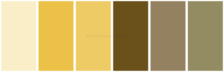 Banana Color Palettes - Aesthetic Color Palette