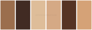 Brown Aesthetic Color Palettes - Aesthetic Color Palette