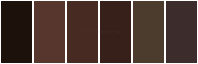 Brown Aesthetic Color Palettes - Aesthetic Color Palette