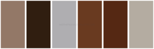 Brown Aesthetic Color Palettes - Aesthetic Color Palette