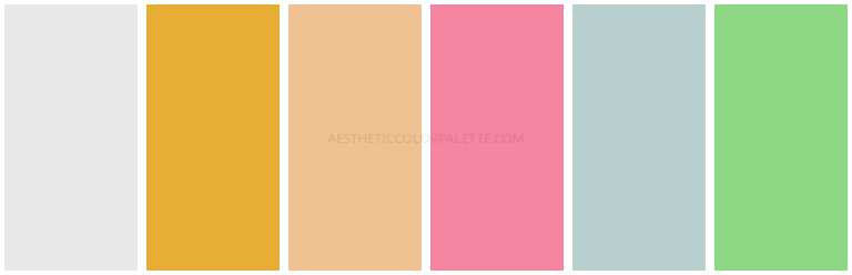 Soft Aesthetic Color Palettes - Aesthetic Color Palette