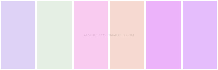 Soft Aesthetic Color Palettes - Aesthetic Color Palette