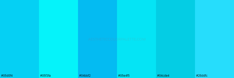 Blue Color Palettes - Aesthetic Color Palette