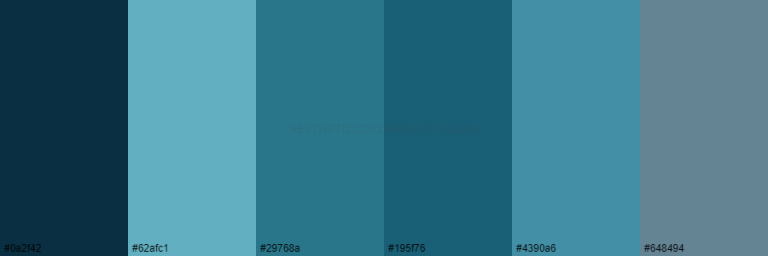 Blue Color Palettes - Aesthetic Color Palette