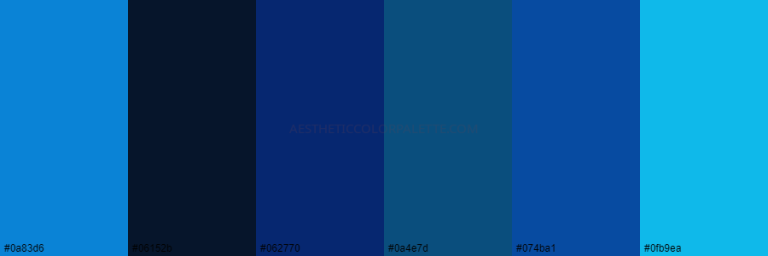 Peacock Blue Color Palettes - Aesthetic Color Palette