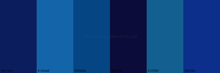 Ocean Blue Color Palettes - Aesthetic Color Palette