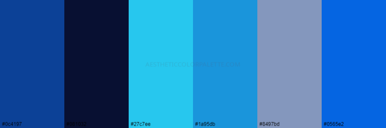 Cobalt Blue Color Palettes - Aesthetic Color Palette