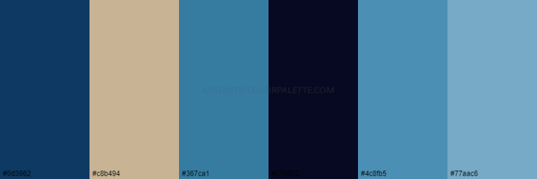 Blue Color Palettes - Aesthetic Color Palette