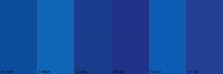 Cobalt Blue Color Palettes - Aesthetic Color Palette