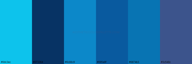 Ocean Blue Color Palettes - Aesthetic Color Palette