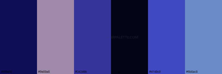 Blue Color Palettes - Aesthetic Color Palette