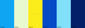 Yellow Blue Color Palettes - Aesthetic Color Palette