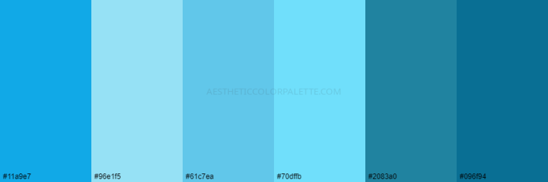 Baby Blue Color Palettes - Aesthetic Color Palette