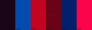 Red Blue Color Palettes - Aesthetic Color Palette