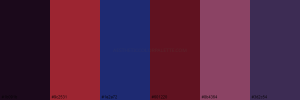 Red Blue Color Palettes - Aesthetic Color Palette