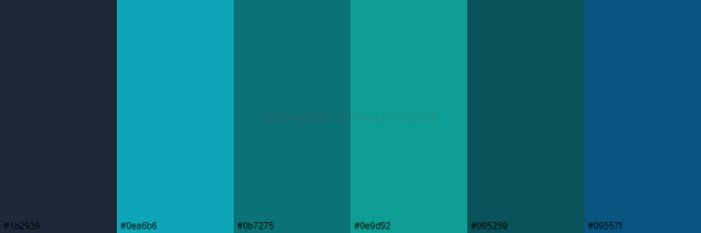 Green Blue Color Palettes - Aesthetic Color Palette