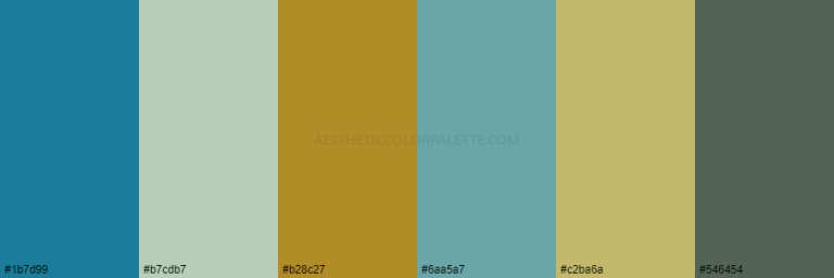 Brown Blue Color Palettes - Aesthetic Color Palette