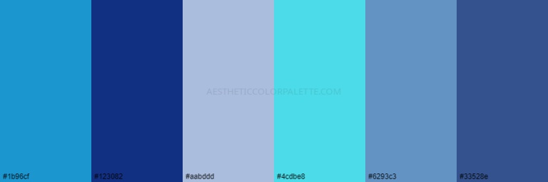 Ocean Blue Color Palettes - Aesthetic Color Palette