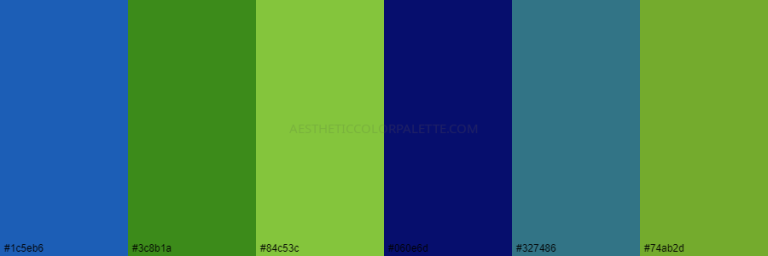 Green Blue Color Palettes - Aesthetic Color Palette