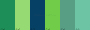 Green Blue Color Palettes - Aesthetic Color Palette