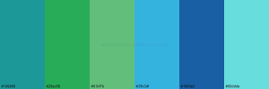 Green Blue Color Palettes - Aesthetic Color Palette