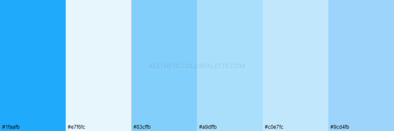 Sky Blue Color Palettes - Aesthetic Color Palette