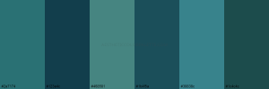 Green Blue Color Palettes - Aesthetic Color Palette