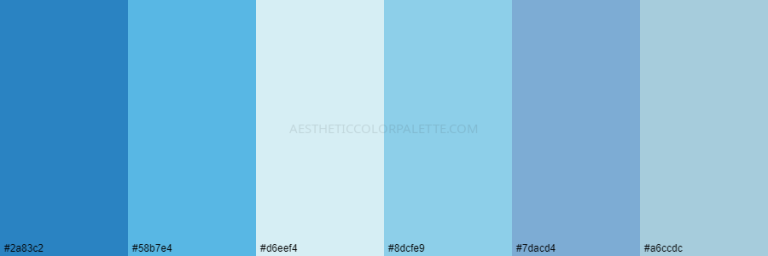 Blue Color Palettes - Aesthetic Color Palette