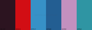 Red Blue Color Palettes - Aesthetic Color Palette