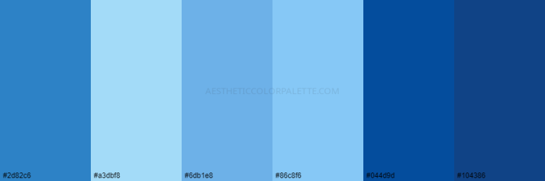 Sky Blue Color Palettes - Aesthetic Color Palette