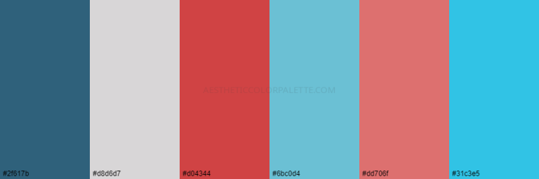 Red Blue Color Palettes - Aesthetic Color Palette