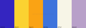Yellow Blue Color Palettes - Aesthetic Color Palette