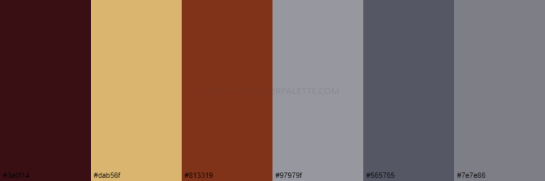 Brown Blue Color Palettes - Aesthetic Color Palette