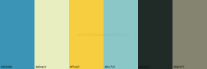 Yellow Blue Color Palettes - Aesthetic Color Palette