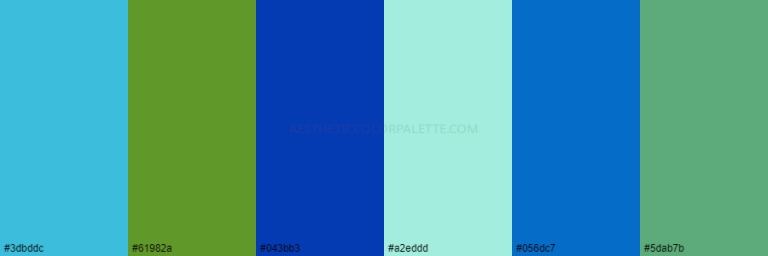 Yellow Blue Color Palettes - Aesthetic Color Palette