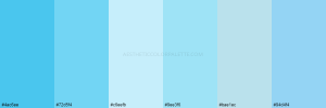 Sky Blue Color Palettes - Aesthetic Color Palette