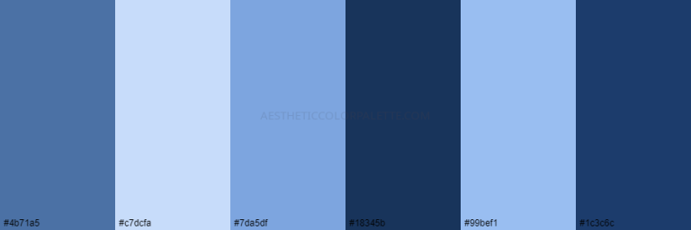 Baby Blue Color Palettes - Aesthetic Color Palette