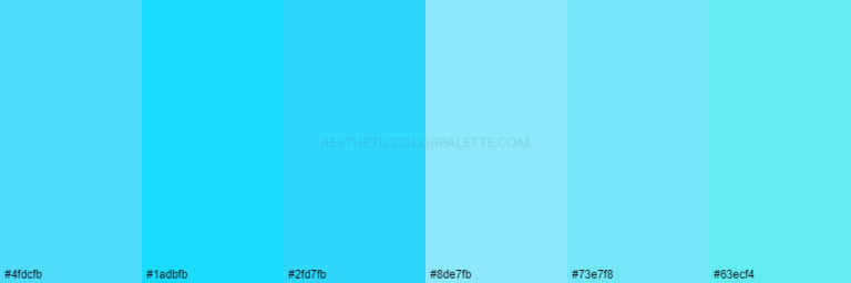 Sky Blue Color Palettes - Aesthetic Color Palette
