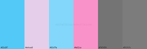 Pink Blue Color Palettes - Aesthetic Color Palette