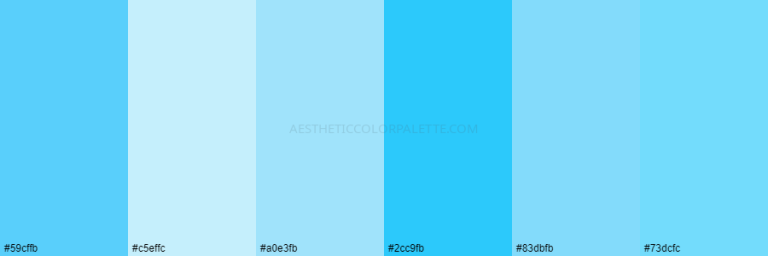 Baby Blue Color Palettes - Aesthetic Color Palette
