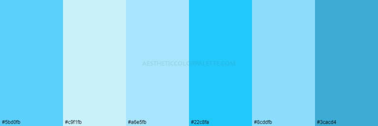 Baby Blue Color Palettes - Aesthetic Color Palette