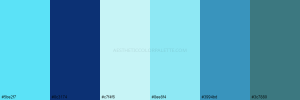 Sky Blue Color Palettes - Aesthetic Color Palette
