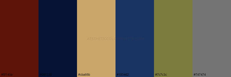 Brown Blue Color Palettes - Aesthetic Color Palette