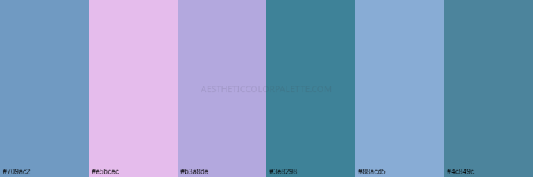 Pastel Pink and Blue Color Palettes - Aesthetic Color Palette