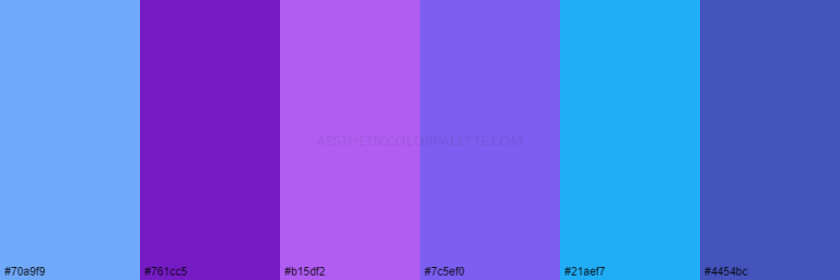 Pink Blue Color Palettes - Aesthetic Color Palette