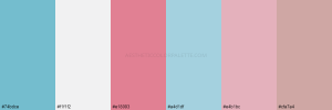Pastel Pink and Blue Color Palettes - Aesthetic Color Palette