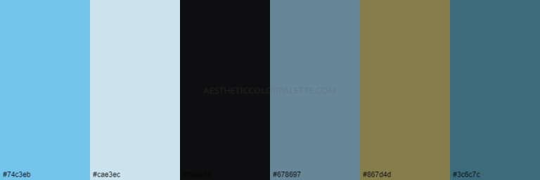 Baby Blue Color Palettes - Aesthetic Color Palette