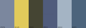 Dusty Blue Color Palettes - Aesthetic Color Palette