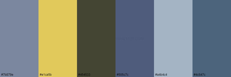 Dusty Blue Color Palettes - Aesthetic Color Palette