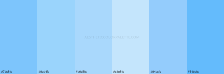 Sky Blue Color Palettes - Aesthetic Color Palette